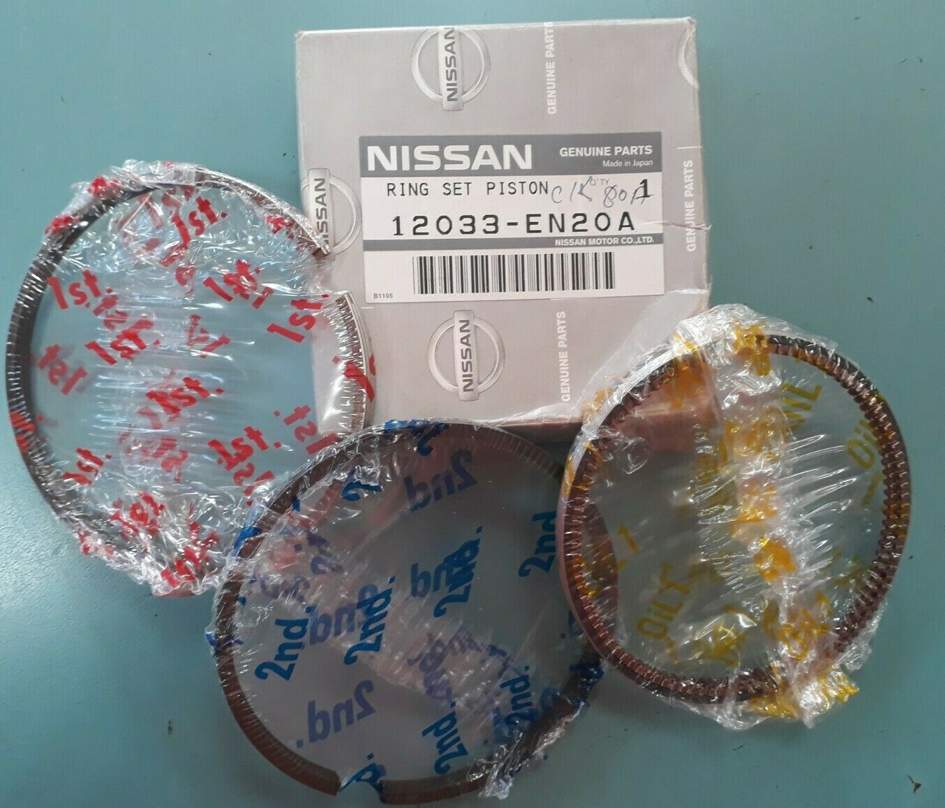 Genuine OEM Piston Ring Set STD Nissan QASHQAI J10 X-trail T31 2.0 DOHC ...