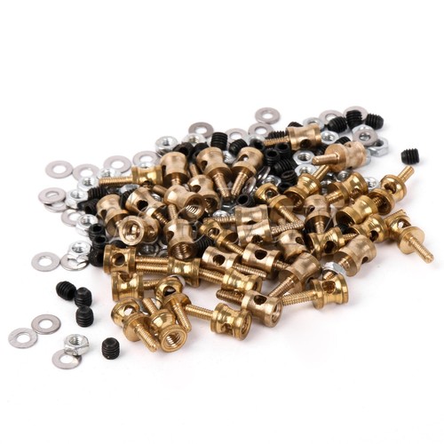40 Pieces Metal RC Model Linkage Stoppers Servo Screws Nuts for RC ...