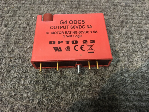 Relay Opto 22 G4 ODC 5, Dry Output 60VDC 3A, Control Logic 5V | eBay