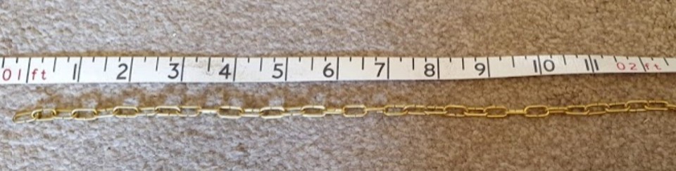 Genuine Brass Long Link Chain for 16mm railway couplings SM32 SM45 ...