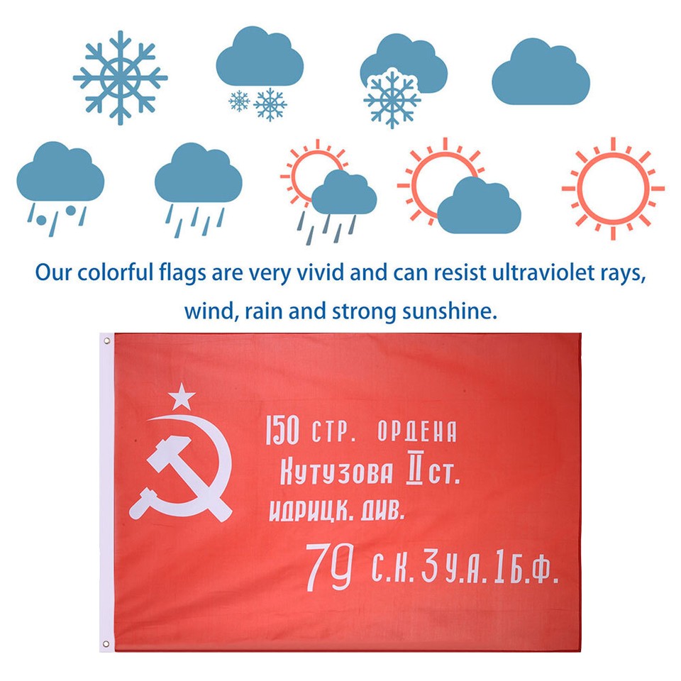 Russian Soviet Union Flag WW2 Victory Day Banner Bunting Outdoor ...