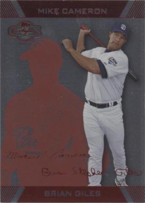 2007 Topps Co-Signers - Brian Giles, Mike Cameron #73 Silver Red /199 ...