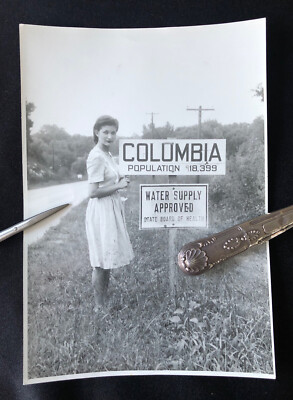 VTG 1940s Columbia Missouri Pretty Midwest Country Girl Lady by Sign 5 ...
