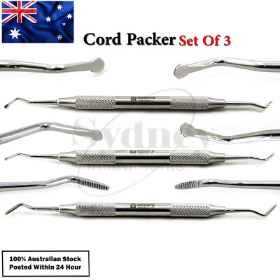 Dental Gingival Gum Tissue Surgery Retraction Cord Packers Serrated ...