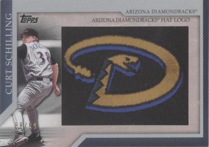 2010 Topps - Jumbo Packs Manufactured Hat Logo Relic Curt Schilling # ...