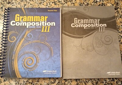 Abeka A Beka Grammar Composition 3 Work Text & Quiz/Test booklet ...