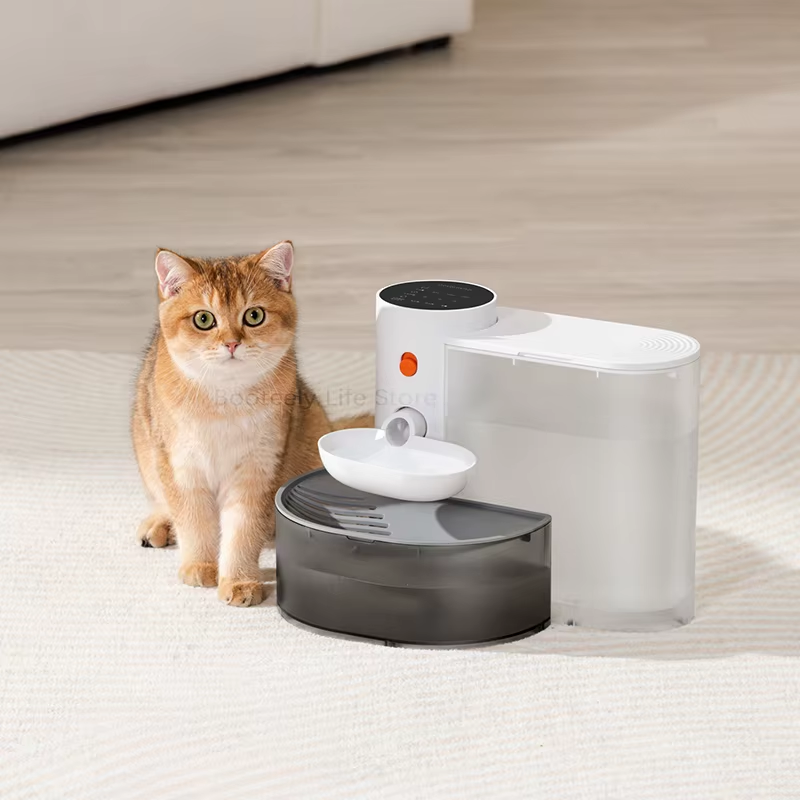 Dispenser Cat Water Fountain Moving Water Unplugged Automatic Water ...