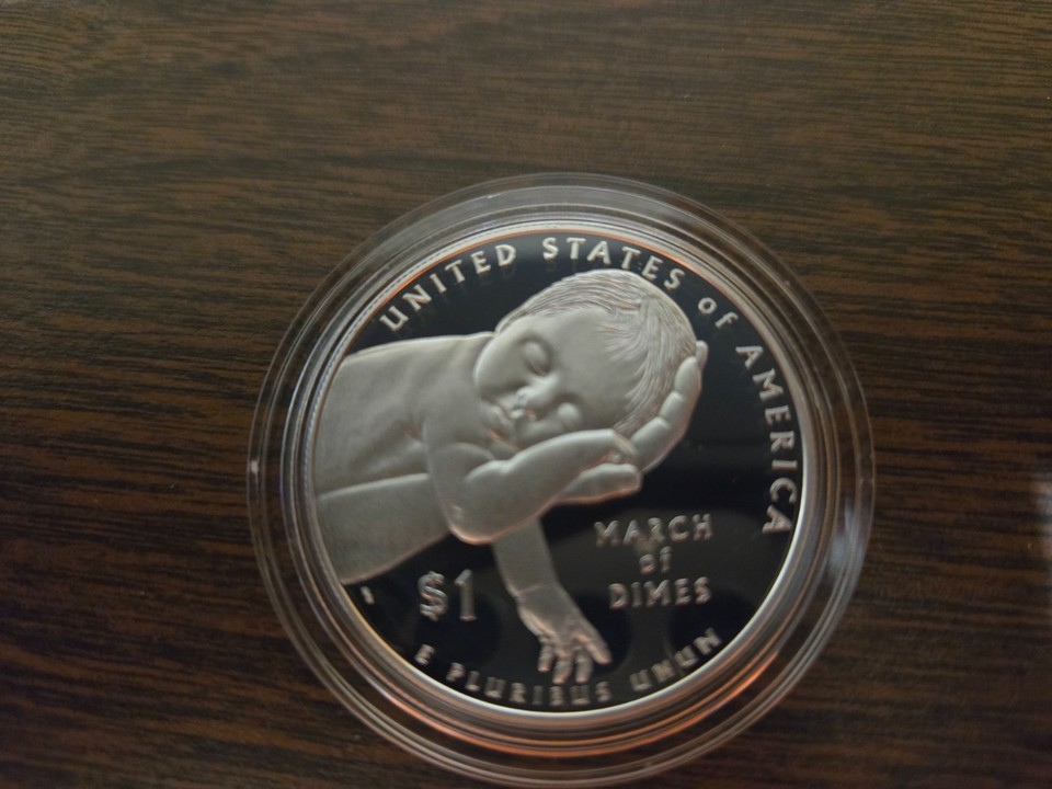 2015 March of Dimes Silver Dollar Proof Coin w/ Box & COA | eBay
