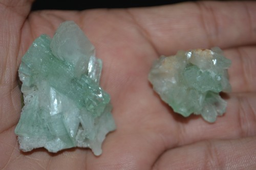 green apophyllite 2 Nos Mineral specimen india #1070 | eBay