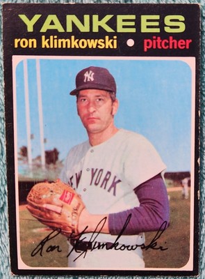 Ron Klimkowski New York Yankees 1971 Topps Baseball Card #28 Vg | eBay