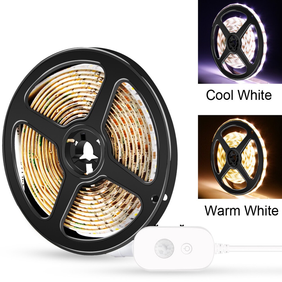 USB PIR Motion Sensor Led Light Strip Belt Cabinet Kitchen Night Light ...