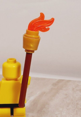 New LEGO TORCH Village Castle Kingdoms Flame Cave Explorer Indiana ...