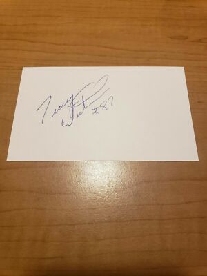 TRACEY WISTROM - FOOTBALL - AUTOGRAPH SIGNED - INDEX CARD - AUTHENTIC ...