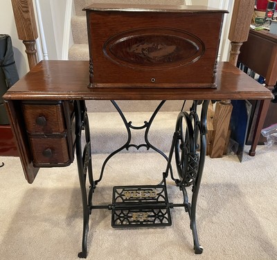 Sewing (Pre-1930) - Antique Treadle Sewing Machine