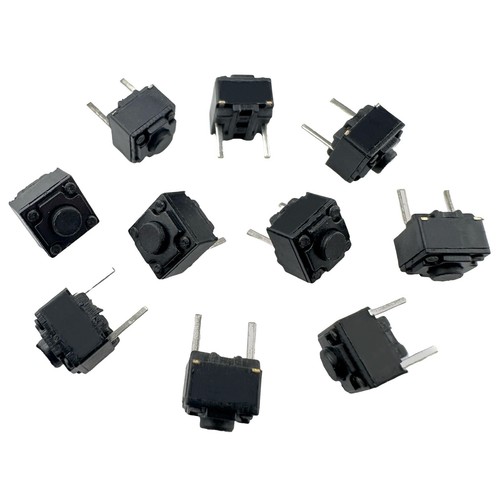 6x6x6mm Waterproof Momentary 2-Pin Tactile DIP Micro-Switch 70gf (10 ...