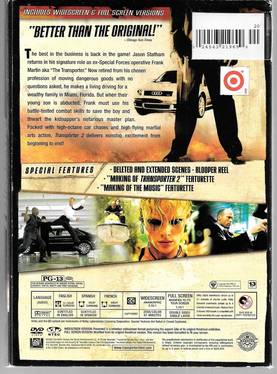 Transporter 2 Dvd Cover