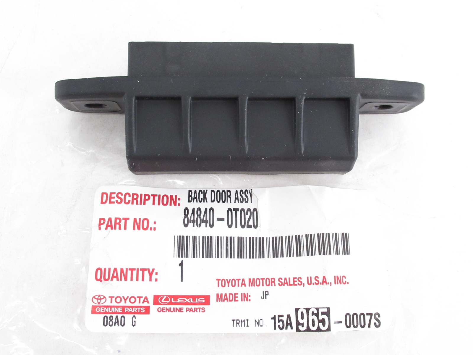Genuine OEM Toyota Lexus 84840-0T020 Liftgate Release Opener Switch ...