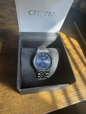 Citizen Men's Eco-Drive Addysen Watch 41mm Blue Dial Steel BM7251-53L ...