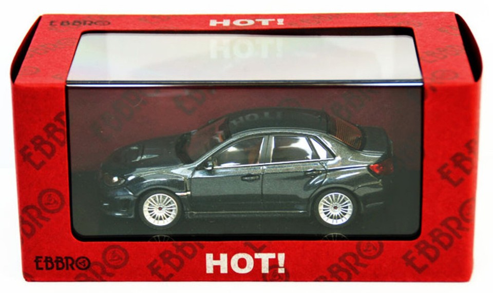 Subaru WRX STI A-Line Grey 2011 EBBRO 44398 1:43 RHD Japan Gris Gray ...