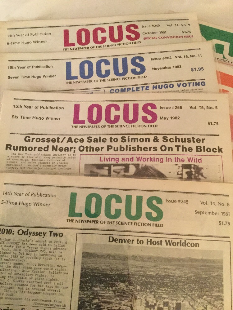 Lot of 16 Locus The Newspaper of the Science Fiction Field 1977-1995 ...