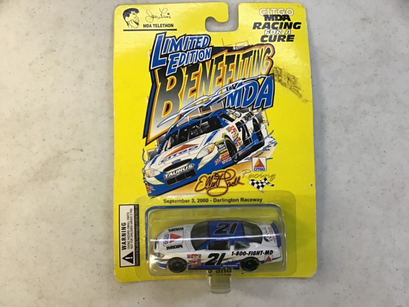 2000 JERRY LEWIS MDA LIMITED EDITION CITGO ELLIOTT SADLER DIECAST CAR ...