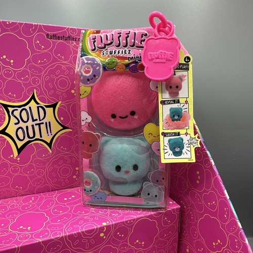 Fluffie Stuffiez Minis 2-Pack Plush Pink Candy & Fuzzy Bear MGA 2023 ...