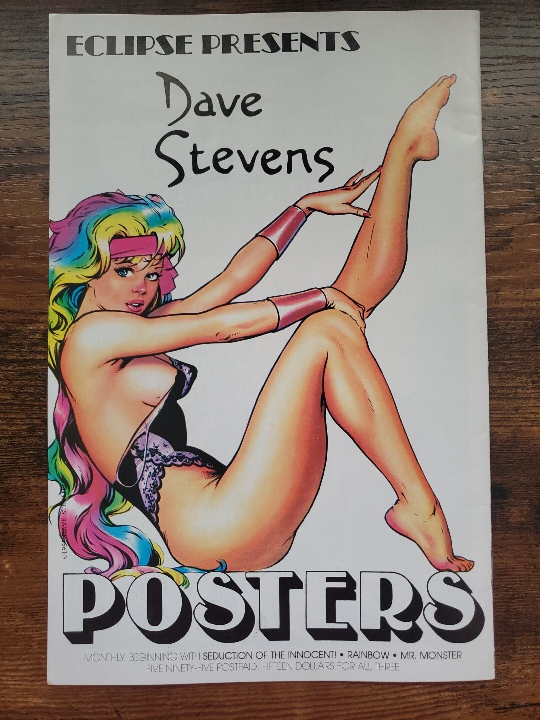 Dave Stevens Posters Advertising Art Back Cover DNAgents Art Key Eclipse Comics | eBay