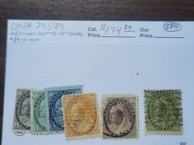 Canada #74 84 - CV $174 - Lot #3390 | eBay