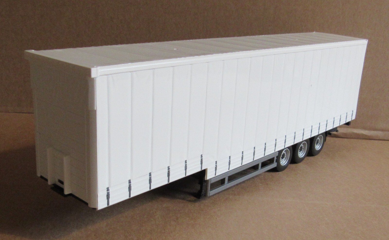 OXFORD CARARAMA 1:50 SCALE DIECAST WHITE STEPPED CURTAINSIDE TRAILER ...
