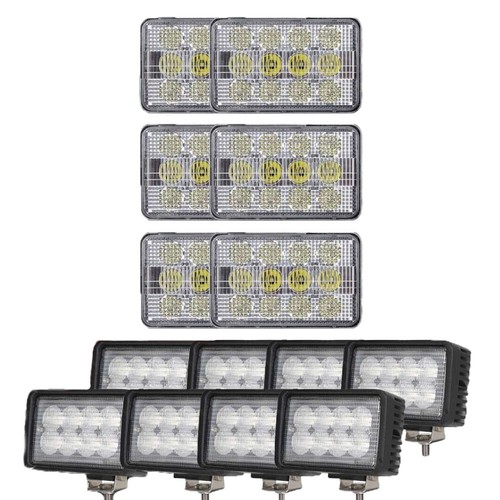 Cab Light And 8pcs LED work lights For Case IH 2366 2377 2388 2577 2588 ...