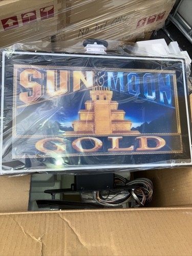Aristocrat 19.5 Static Sun And Moon Gold New Slot Machine Topper Kortek ...