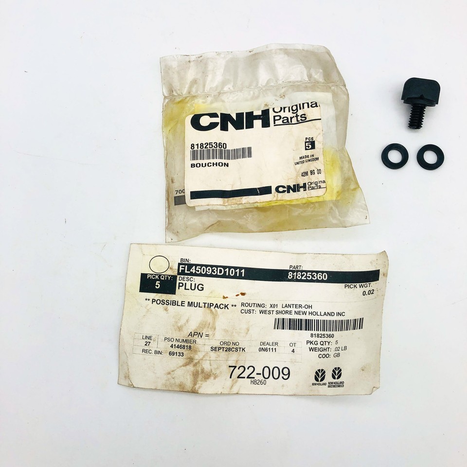 CNH 81825360 Plug Bouchon Fuel Filter OEM NOS For New Holland Open | eBay