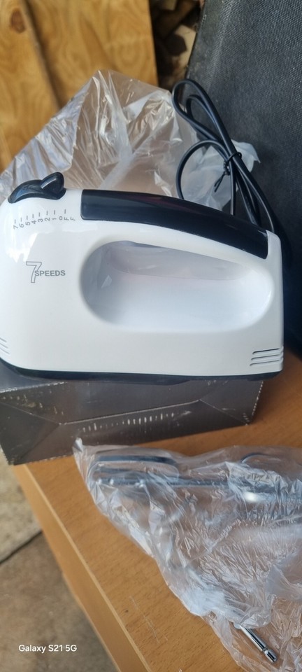 Hand Mixer Electric Whisk 7-Speed & Eject Button Handheld Food Mixer ...