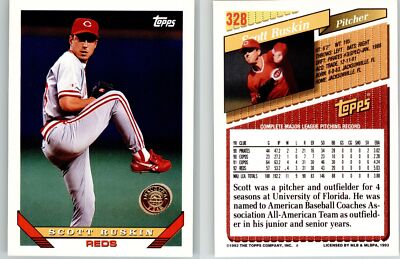 Scott Ruskin 1993 Topps Inaugural Rockies Stamped #328 Reds | eBay