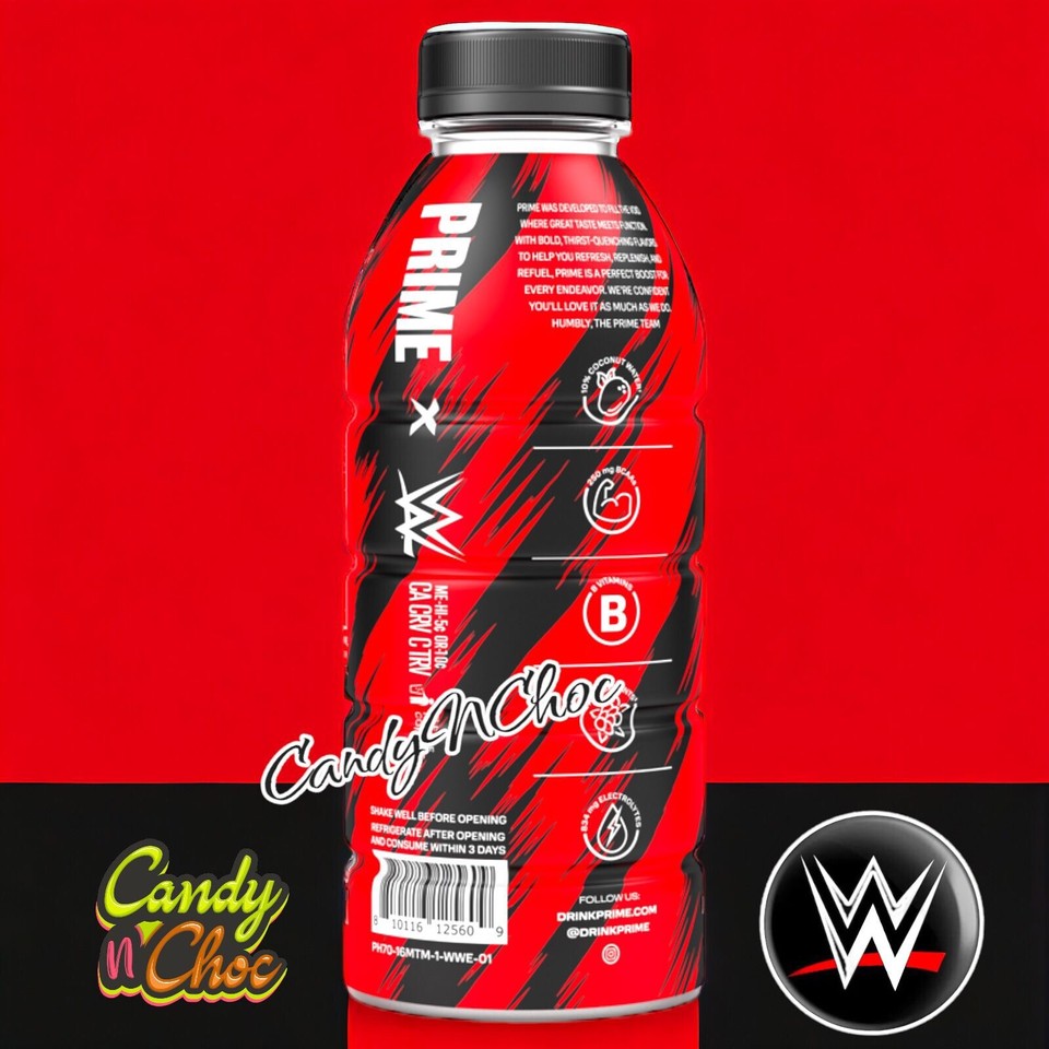 Prime Hydration WWE Rare USA Import New Release Drink 500ml In Hand Out ...