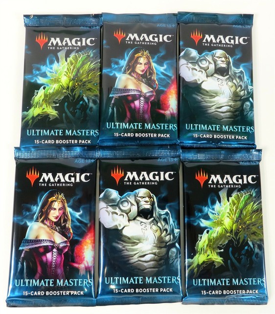 Magic: the Gathering Ultimate Masters Boosters Lot of 6 Unopened packs ...