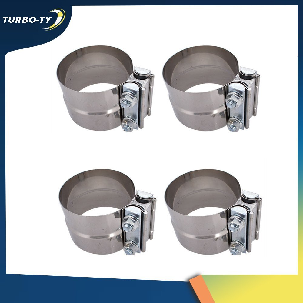 Stainless Exhaust Clamp Step Clamps Lap Joint 4*3" For Catback Muffler ...