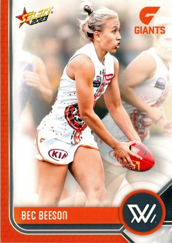 New 2023 GWS GIANTS AFLW Card BEC BEESON Footy Stars | eBay