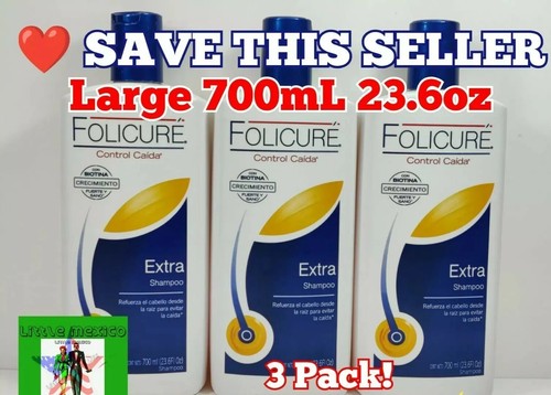3X FOLICURE EXTRA SHAMPOO CONTROL CAIDA -🌟700ml- TAMAÑO GRANDE !( 🚚) | eBay