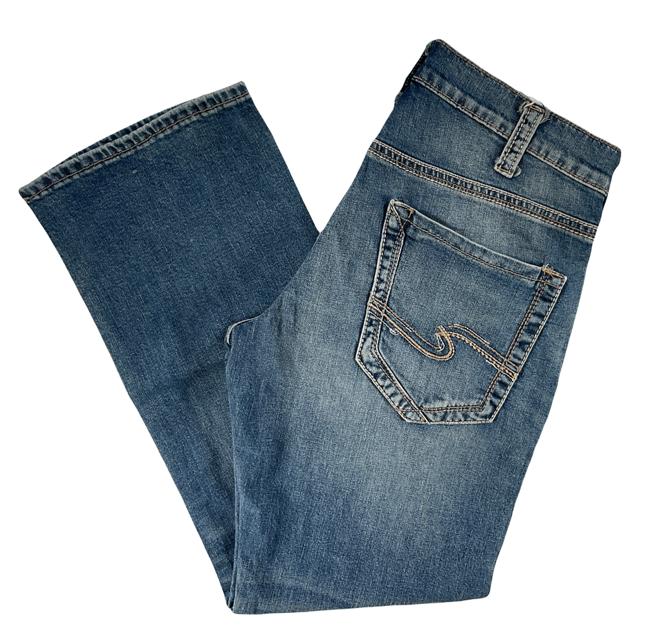 Silver Jeans Mid Rise Zac Relaxed Straight Leg Men's 30 32 33 40 42 ...