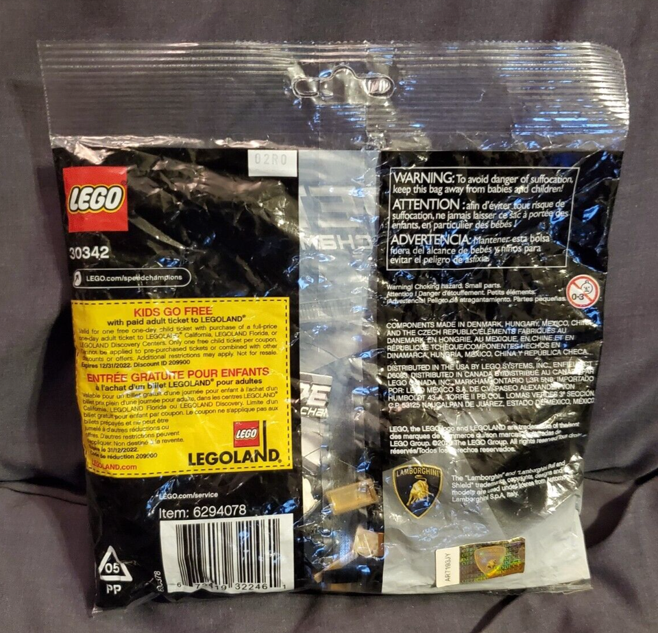 Lego Speed Champions Lamborghini Huracan Super Trofeo EVO (30342 ...