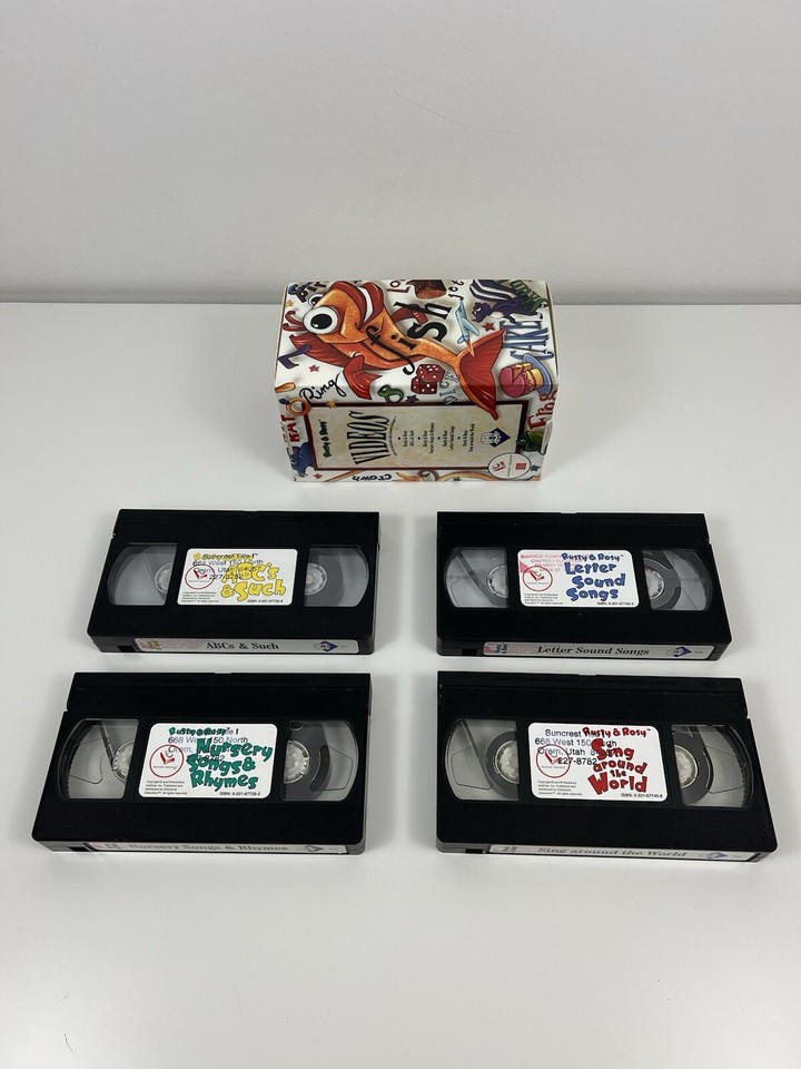 Rusty & Rosy Videos 4 VHS Set Waterford Early Reading Program Lvl 1 ...