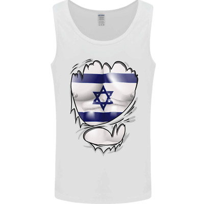 Gym The Israeli Flag Ripped Muscles Israel Mens Vest Tank Top | eBay
