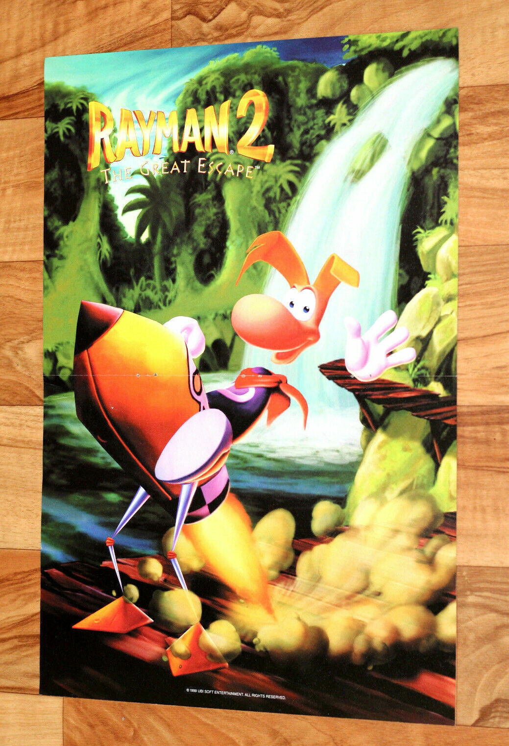 1999 Rayman 2 The Great Escape / Shadow Man very rare small Poster ...