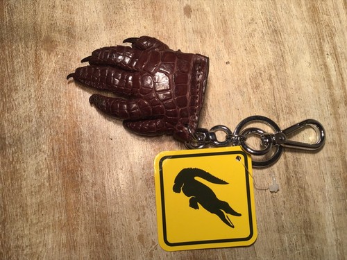1Brown Genuine Crocodile Alligator Foot Claw Skin Key Ring Keychain ...