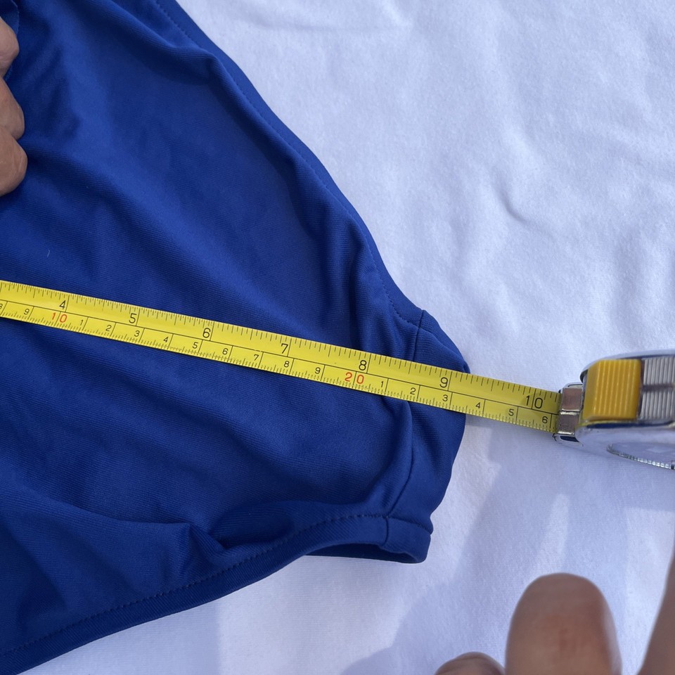 Polo Ralph Lauren Royal Blue Triangle Bikini with ruffle Size top L ...