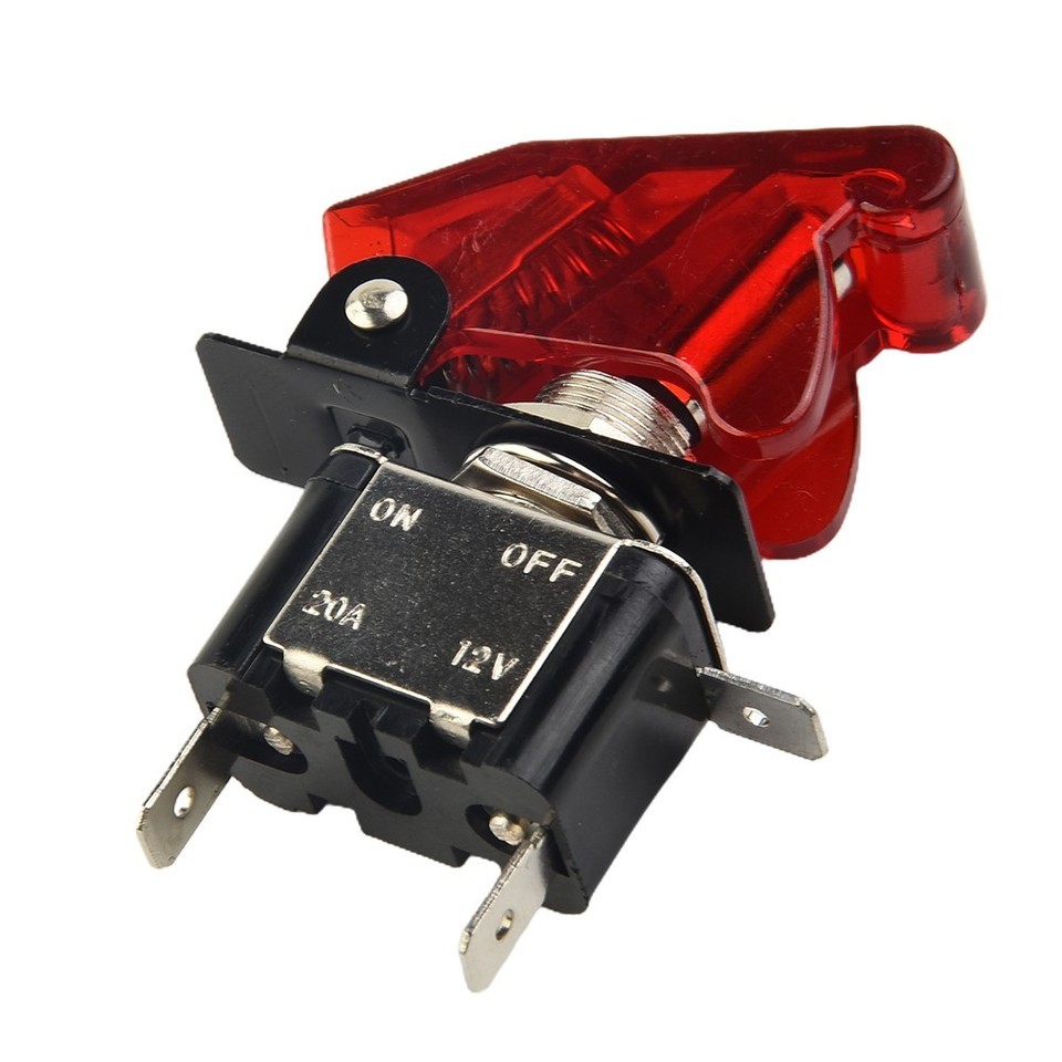 Toggle Switch CAR Flip On-Off Safety 1 Pc 12V 20 AMP Aircraft Heavy ...