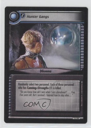 2002 Star Trek CCG: Second Edition Dilemma Hunter Gangs #29 | eBay