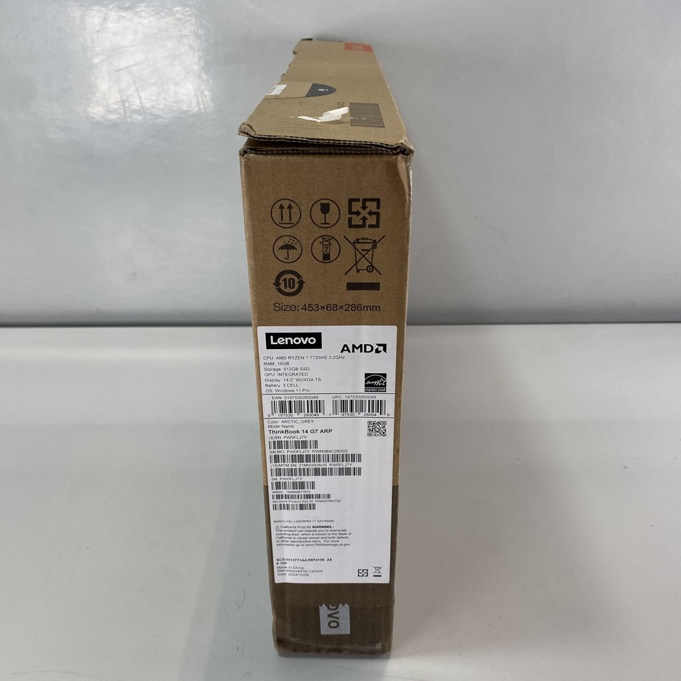 Lenovo Laptop ThinkBook 14 G7 ARP 14" AMD Ryzen 7 7735HS 512GB - Dark ...