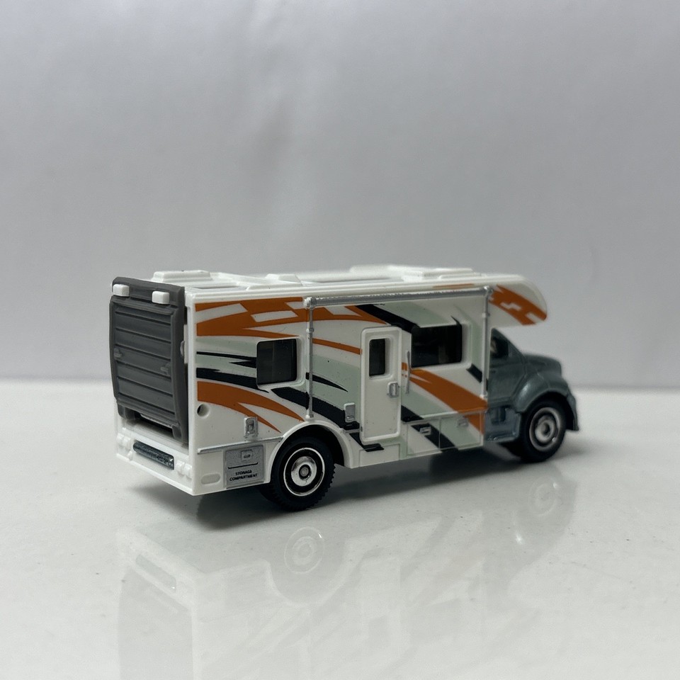 2008 Matchbox Outdoor Adventure Blue White MBX Motor Home Motorhome | eBay